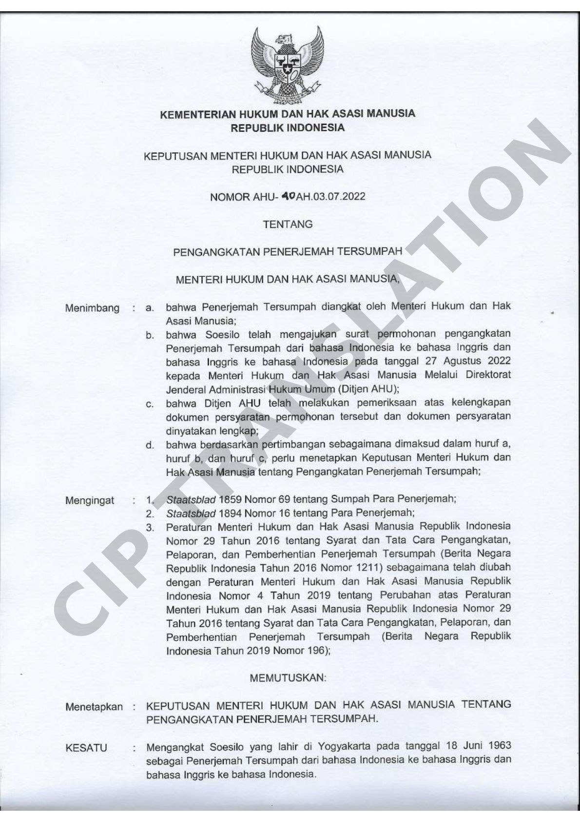 Jasa Penerjemah Bahasa Resmi Tersumpah - Jasa Penerjemah Bahasa ...